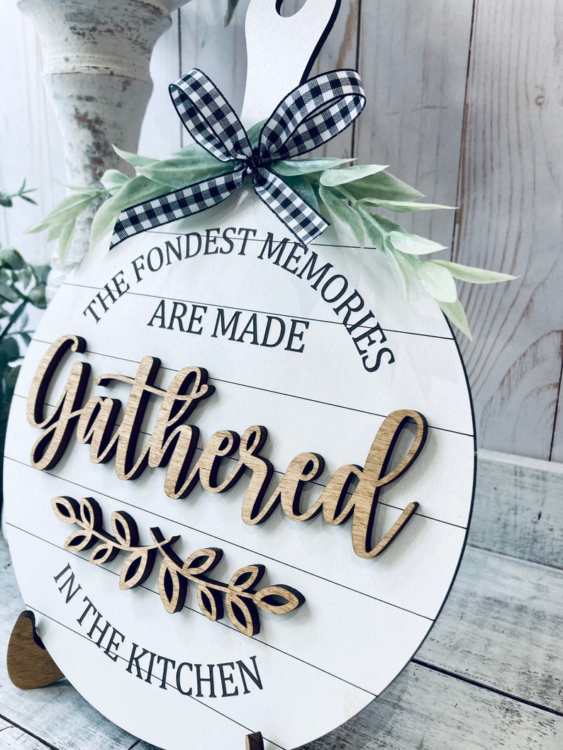 Decorative Cutting Board Gather Around the Table Sign - Etsy