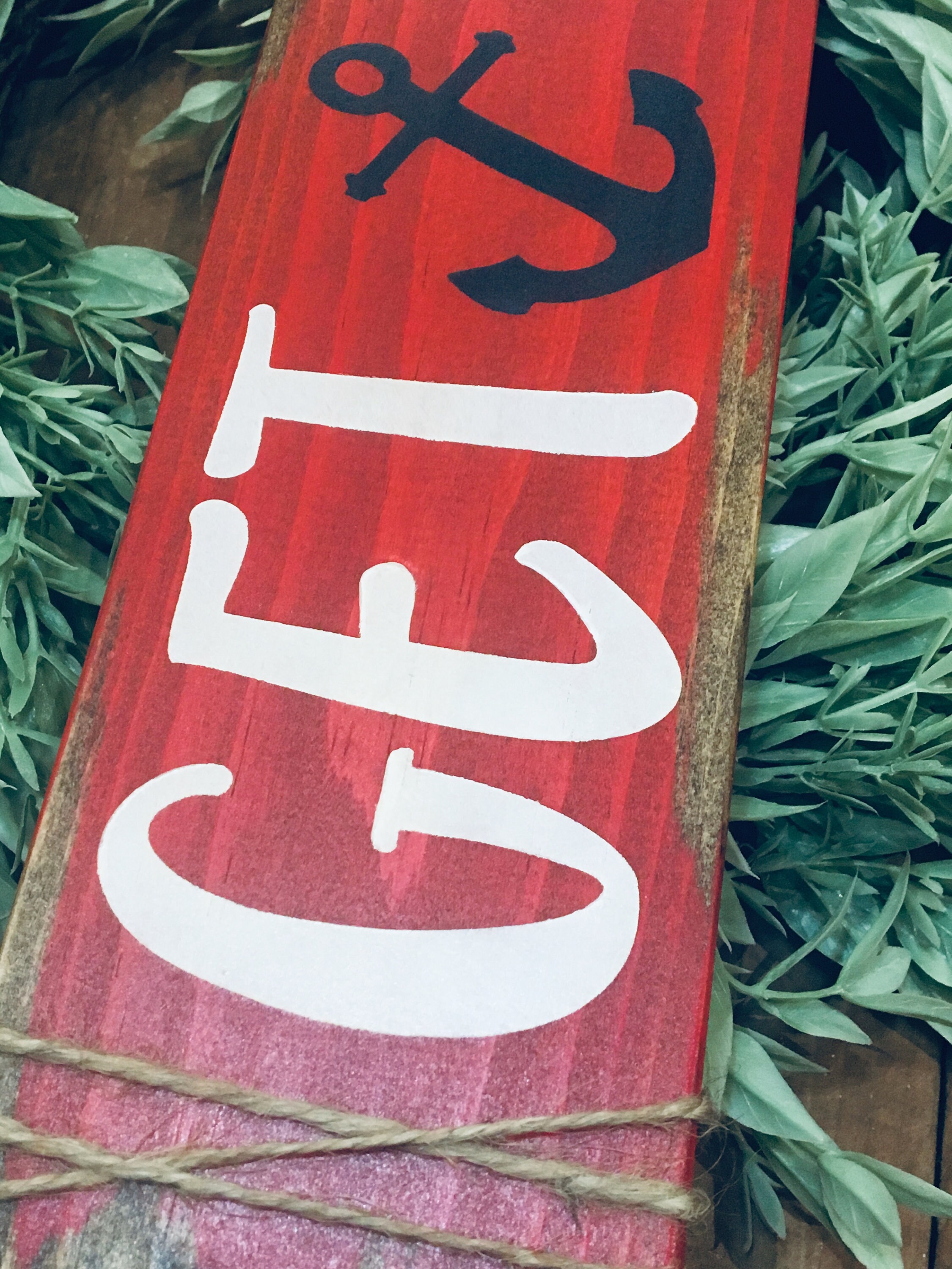Get Nauti Rustic Wood Sign Nautical Beach Wall Decor - Etsy