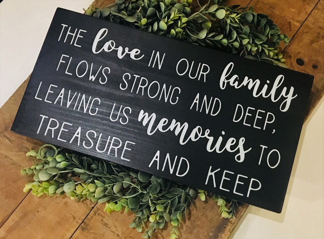 Rustic Family Sign Rustic Family Room Decor Rustic Painted - Etsy