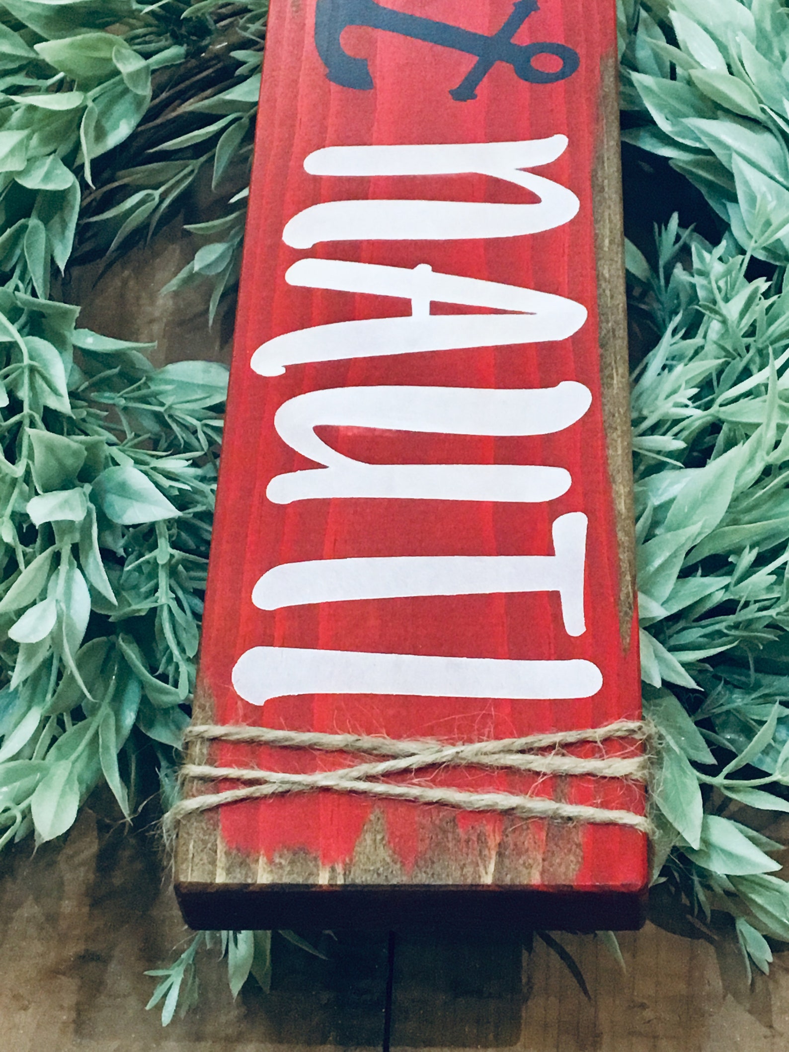 Get Nauti Rustic Wood Sign, Nautical Beach Wall Decor - Etsy