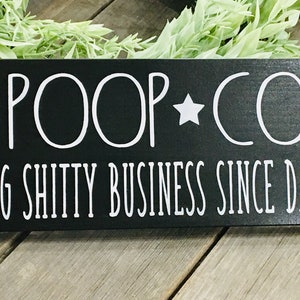 Funny Bathroom Signs Poop Signs Rustic Bathroom Decor | Etsy