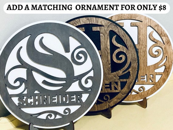 Personalized Family Monogram Sign Custom Last Name Gift for - Etsy