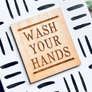 Bathroom Wall Decor Boho Wash Your Hands Sign Kids Bath Mud Cloth Bath ...