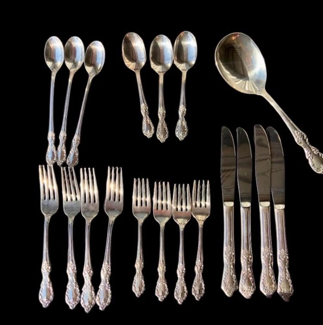 Oneida , Grand Elegance, Rogers, Extra Plate, Silverplate, Flatware 19 ...