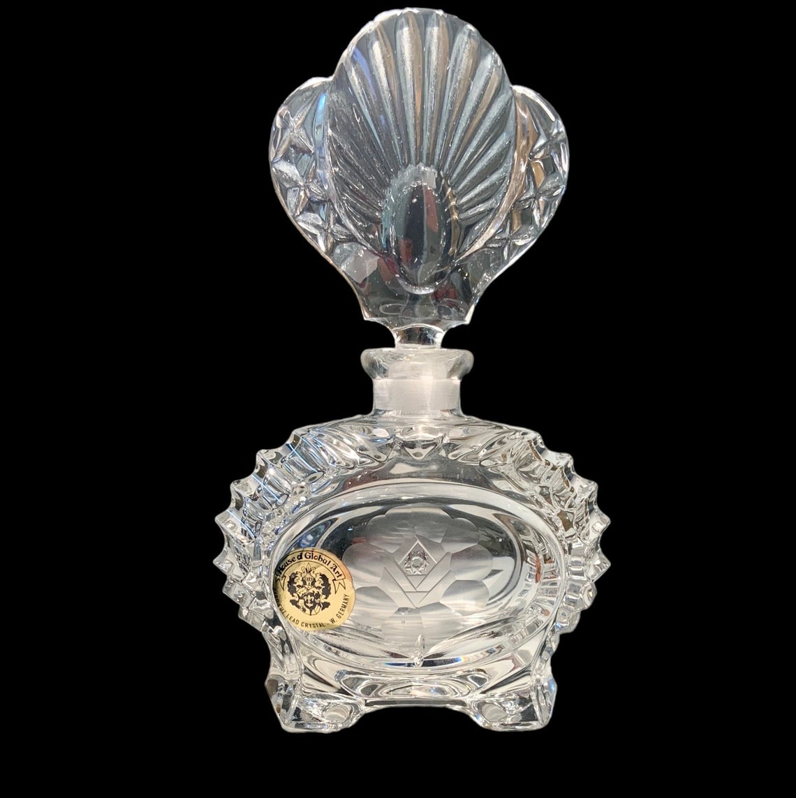 House of Global Art Rose and Sunburst Lead Crystal Perfume - Etsy