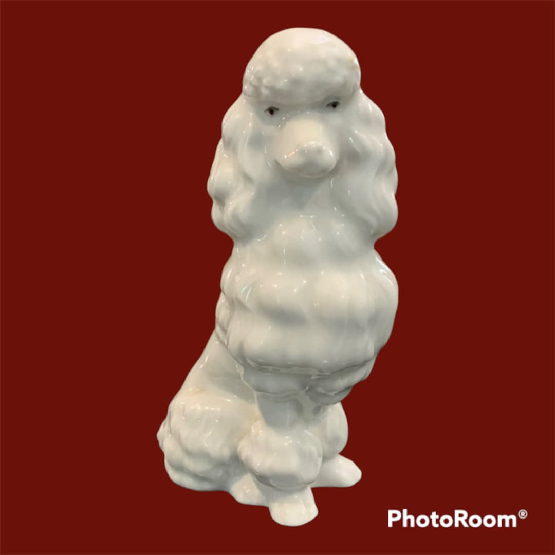 Vintage Porcelain Poodle Made in Spain Valencia - Etsy