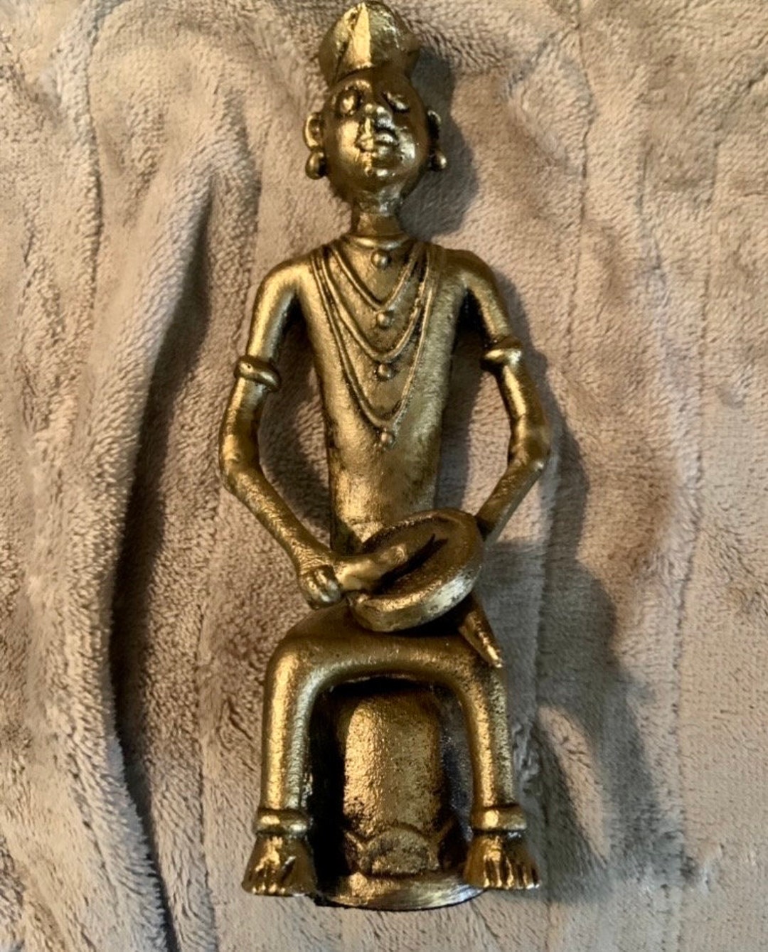 Brass Figure Dhokra Indian Musician - Etsy