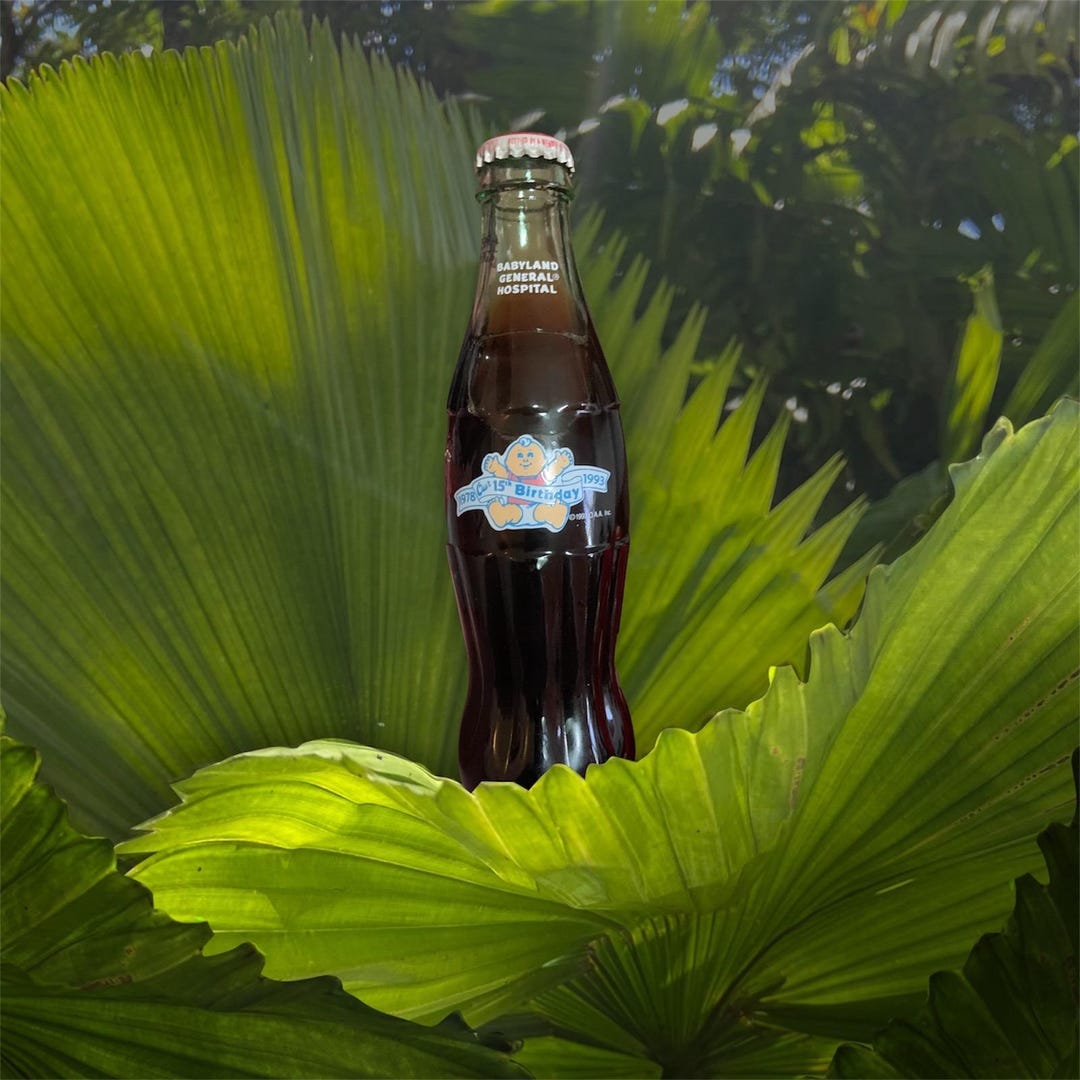 Coke Coca-cola Cabbage Patch Kids Anniversary Bottle - Etsy