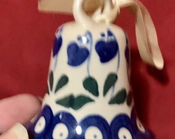 Polish Pottery Bell - Etsy