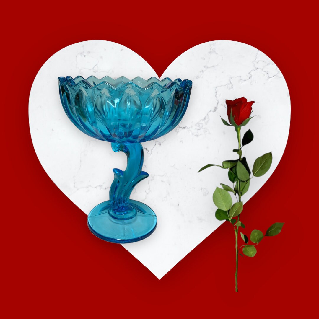 VTG Indiana Glass Compote Bowl Rare Candy Bowl - Etsy