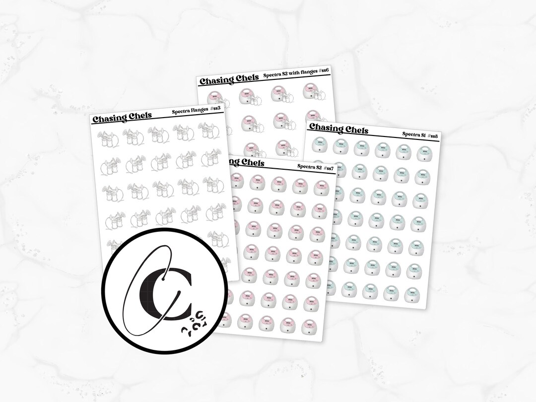 Spectra Pump Icons Planner Stickers for Vertical, Hobonichi Cousin ...