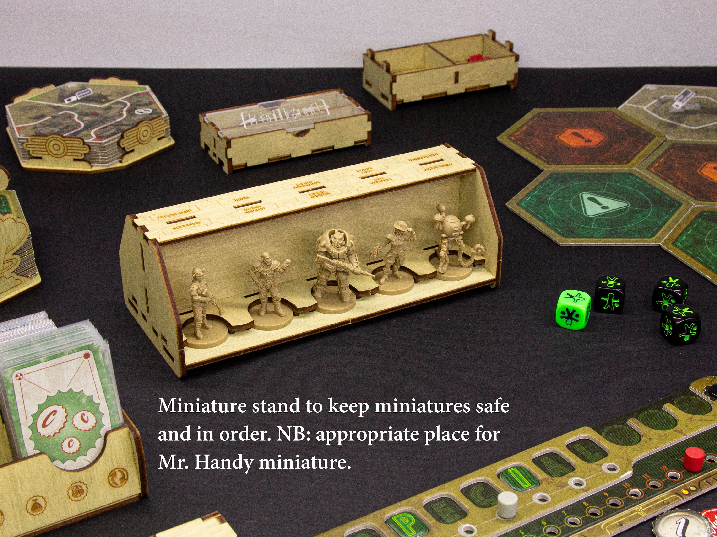 Fallout Board Game Wooden Organizer With New California and | Etsy