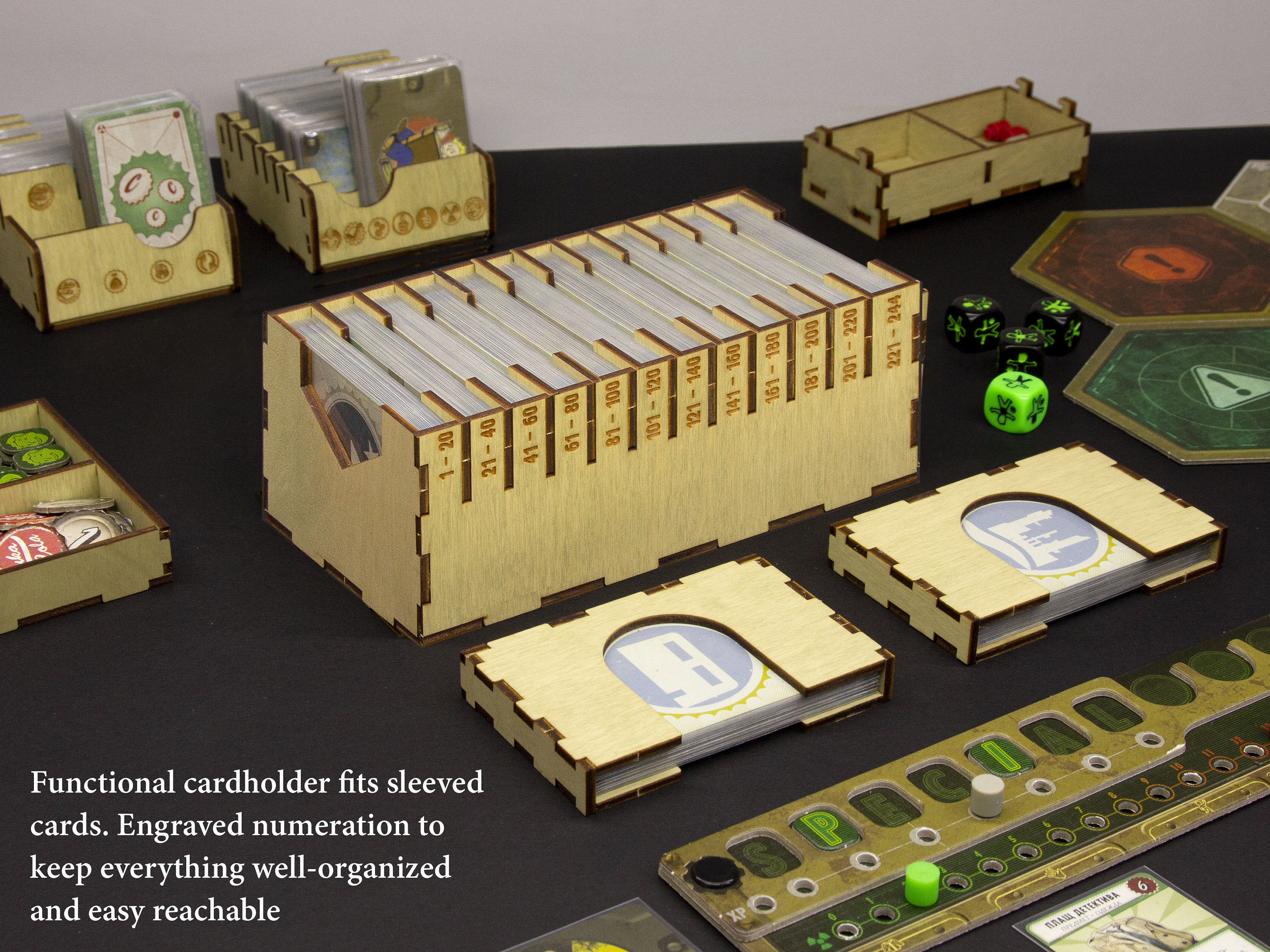 Fallout Board Game Wooden Organizer With New California and | Etsy