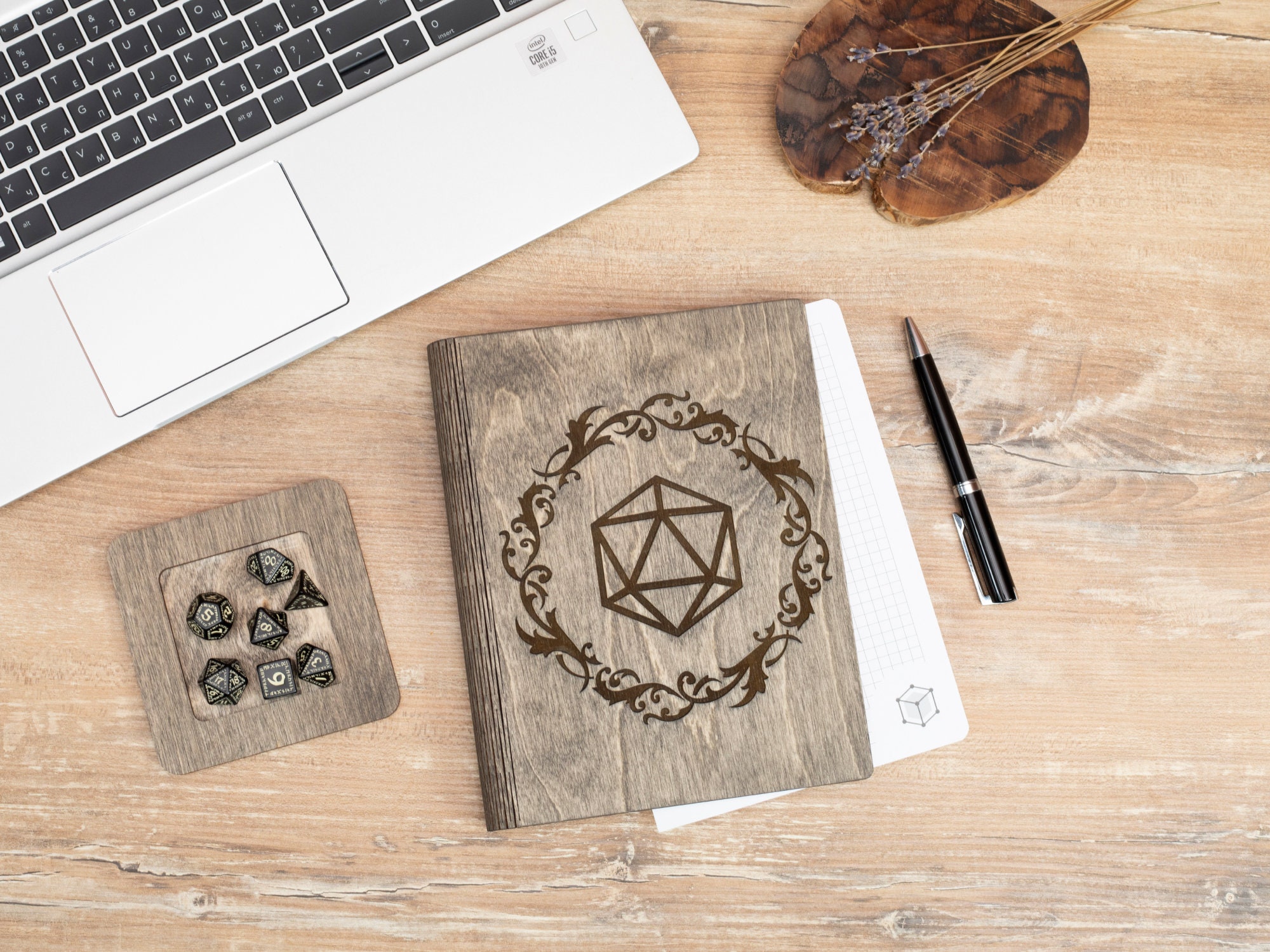 Wooden RPG Notebook With 80 Refillable Pages / Christmas A5 - Etsy