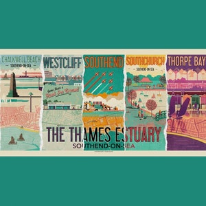 The Thames Estuary Special Edition Poster (extra Wide Format) - Etsy UK