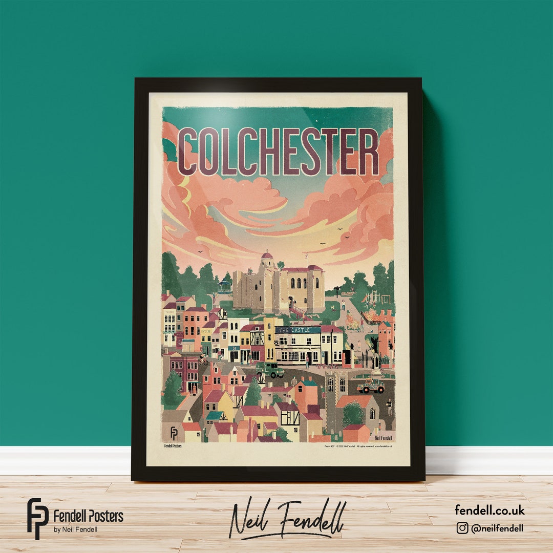 Colchester Poster A4, A3 & A2 Sizes - Etsy UK