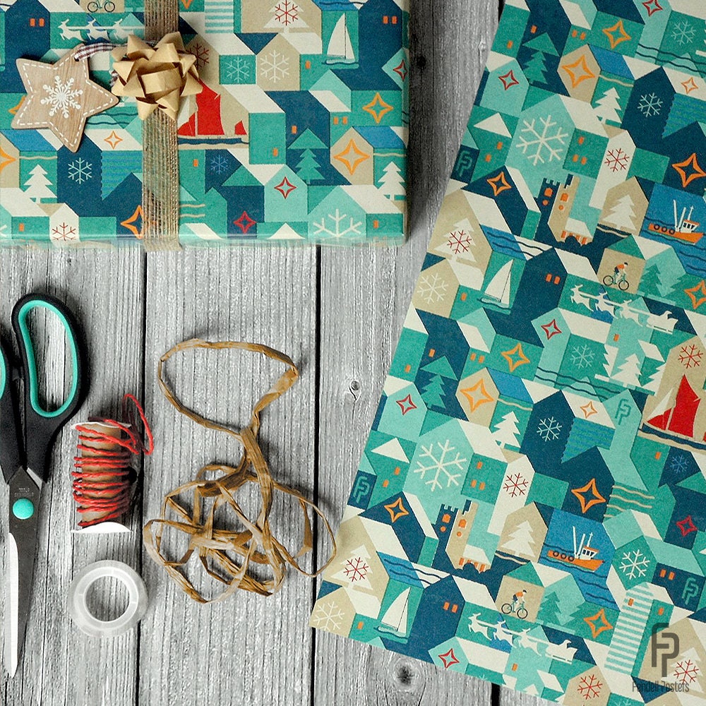 Christmas Wrapping Paper / Gift Wrap - Etsy UK