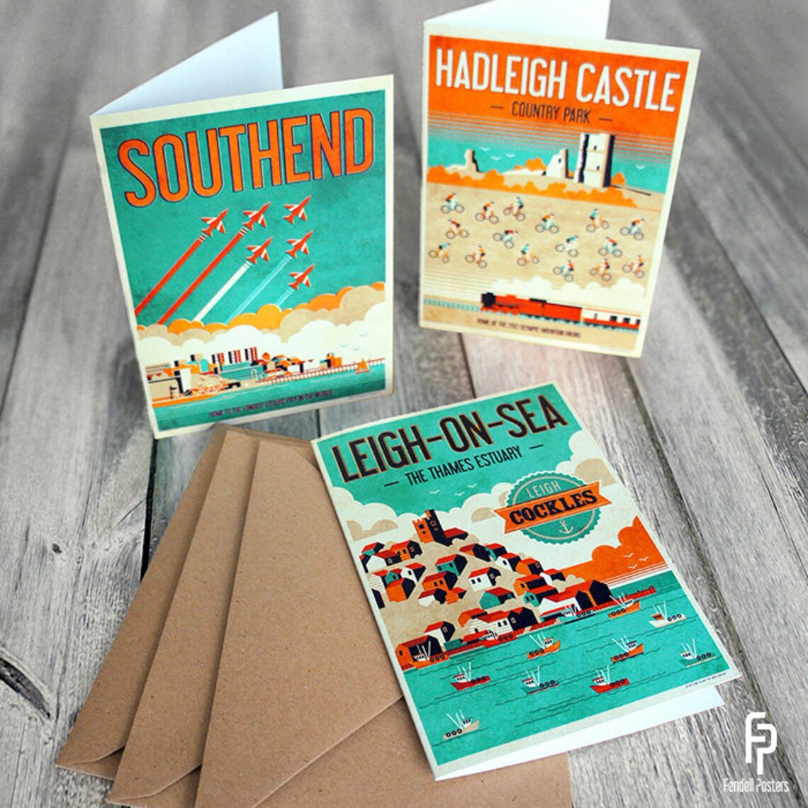 3 Poster Greeting Cards With Envelopes | Etsy UK
