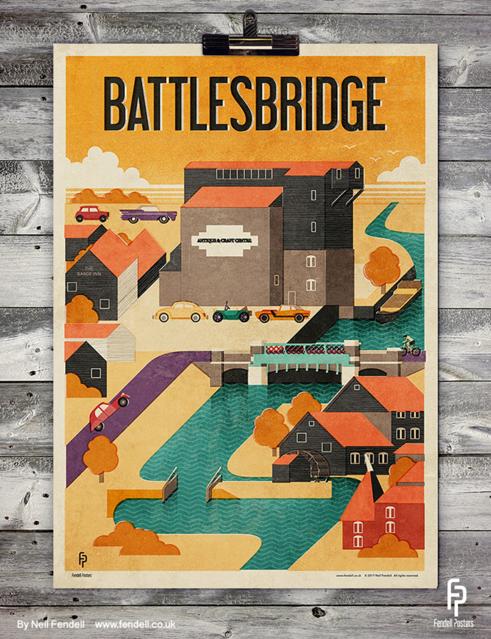 Battlesbridge Poster A4 & A2 Sizes - Etsy UK