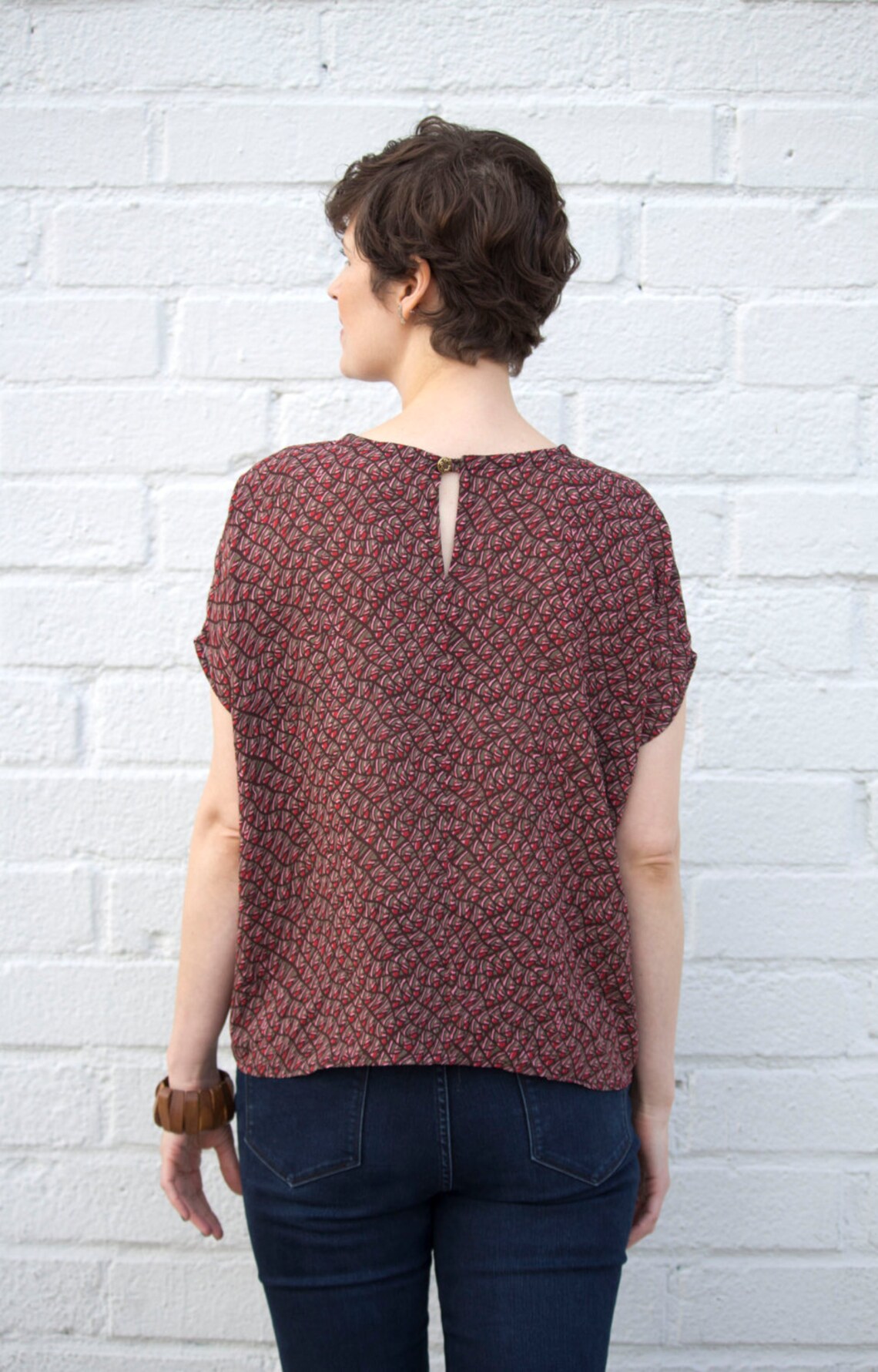 Box Top Pattern Oversized Blouse Lou Box Top PDF Sewing - Etsy