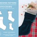 PDF Multi-size Christmas Stocking Pattern | Instant Download ...