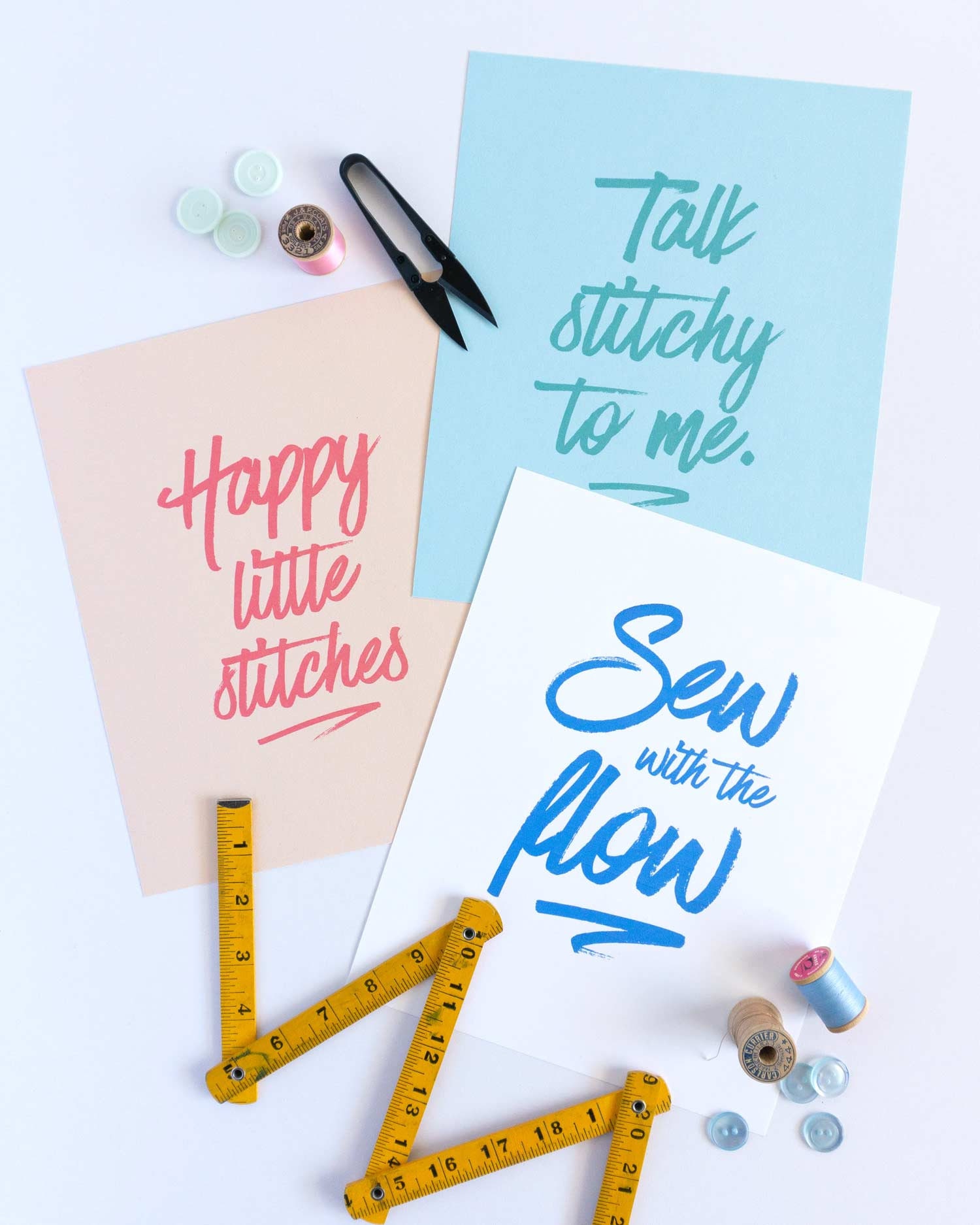 Printable Sewing Quote Posters - Etsy