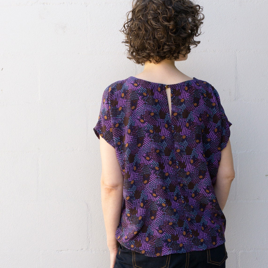 Box Top Pattern Oversized Blouse Lou Box Top PDF Sewing - Etsy