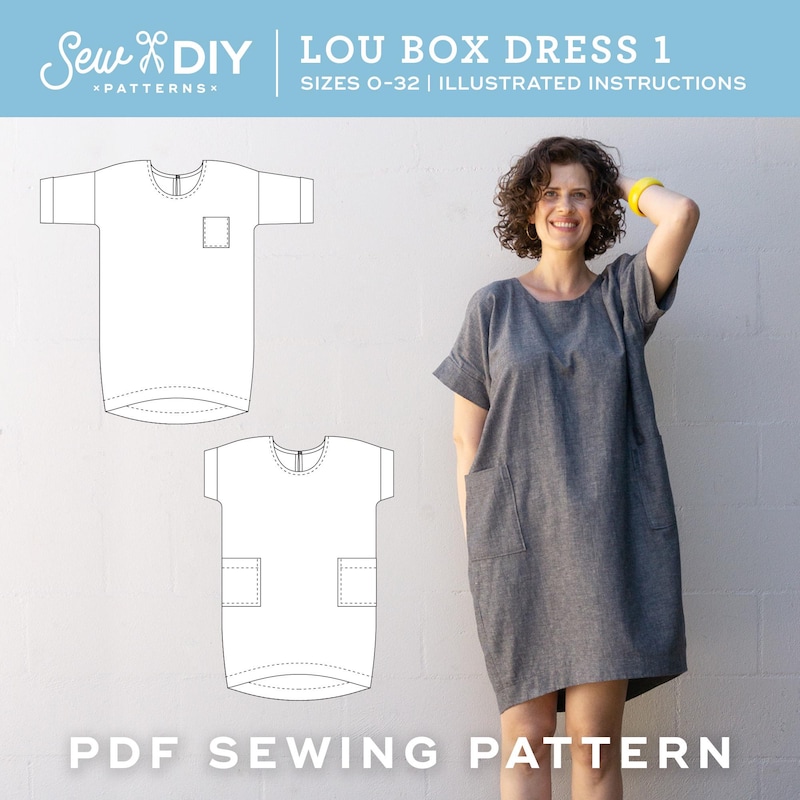 Cocoon Dress Pattern - Etsy