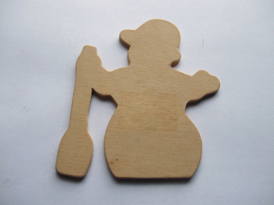 Snowman Wood Cutout, Diy Unfinished Snowman With Hat and Broom X 12 - Etsy