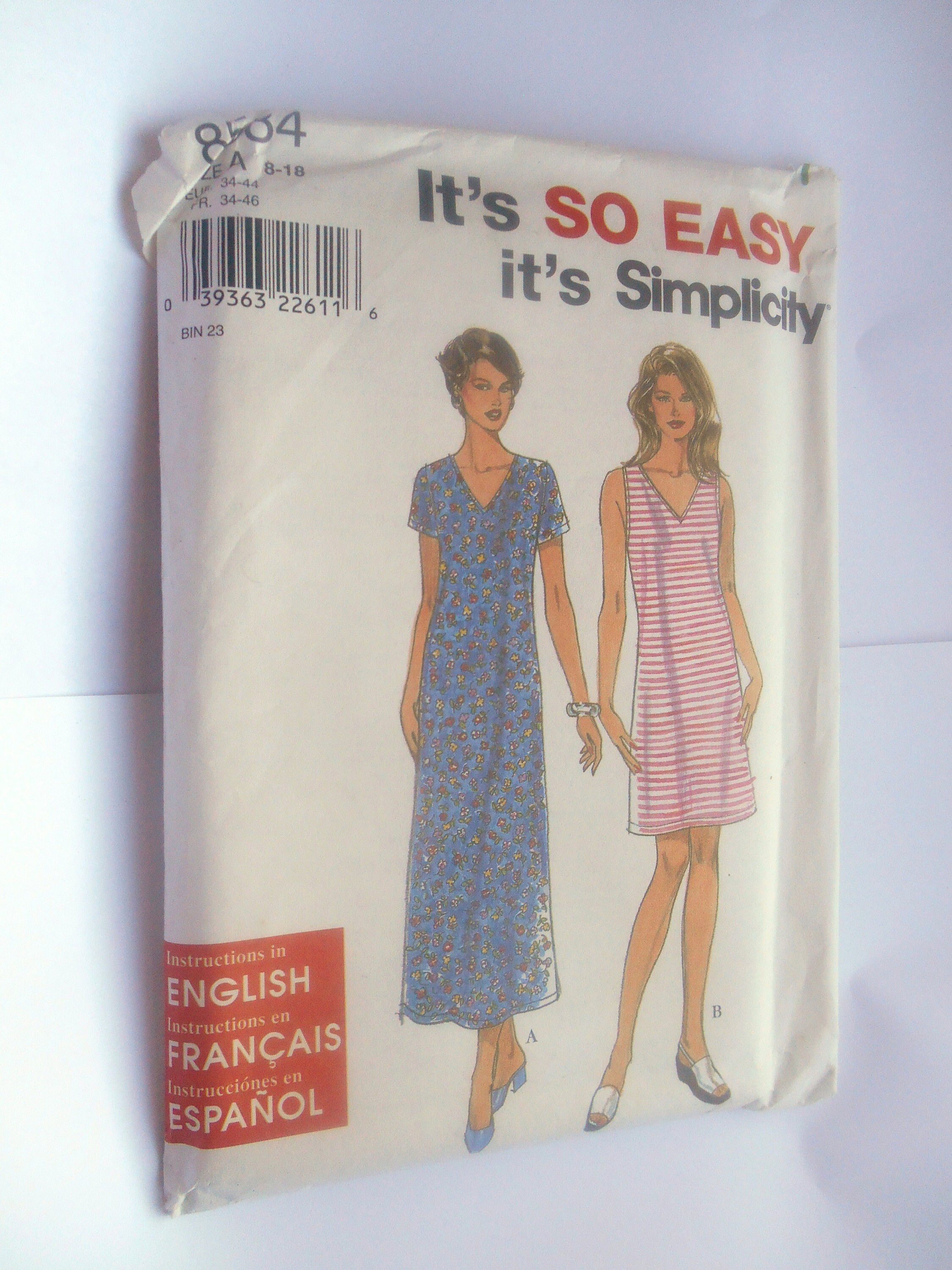 Simplicity 8584 Sewing Pattern from 1999 for Women Size 8-18 | Etsy