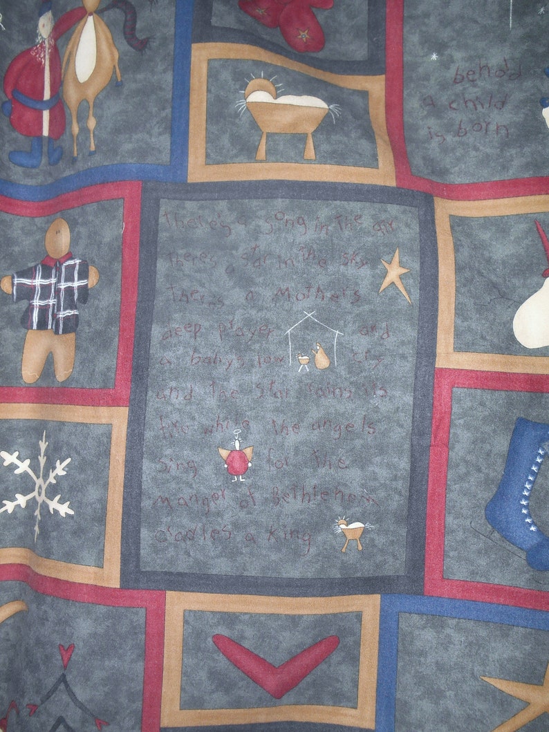 Vintage All Things Christmas Fabric Panel-by Sandy Gervais for MODA ...