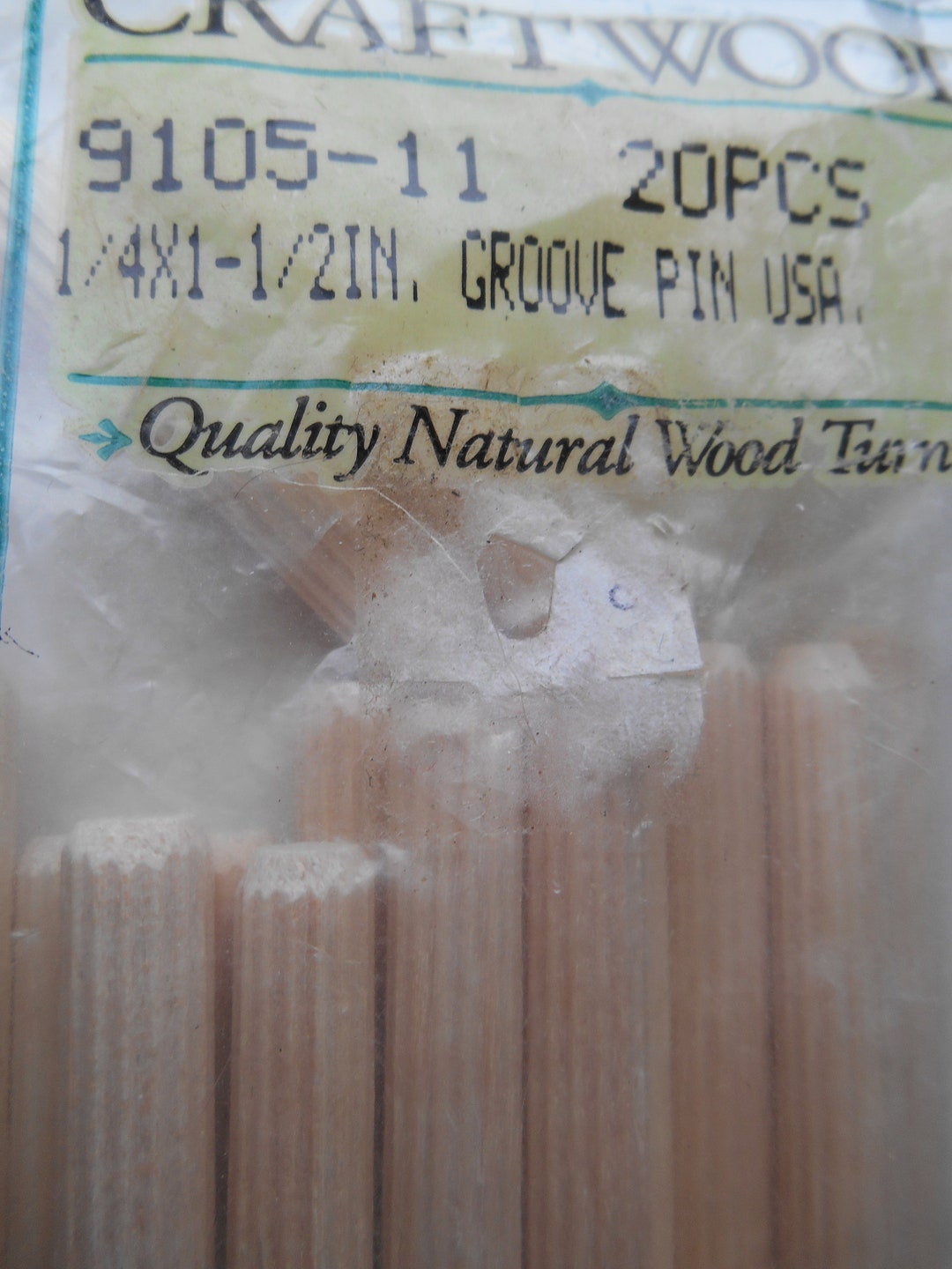 Craftwood/ Darice American Made Unfinished Wood Pcs. 1/4 X 1/2" Grooved ...
