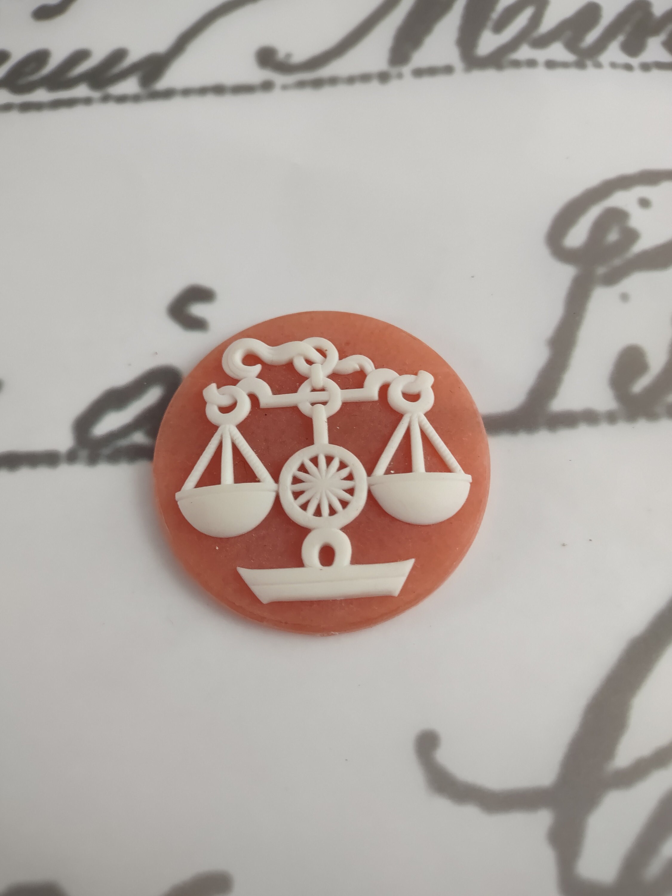 Vintage Zodiac Libra Scales Resin Plastic Cabochon Flat Back #A9 - Etsy