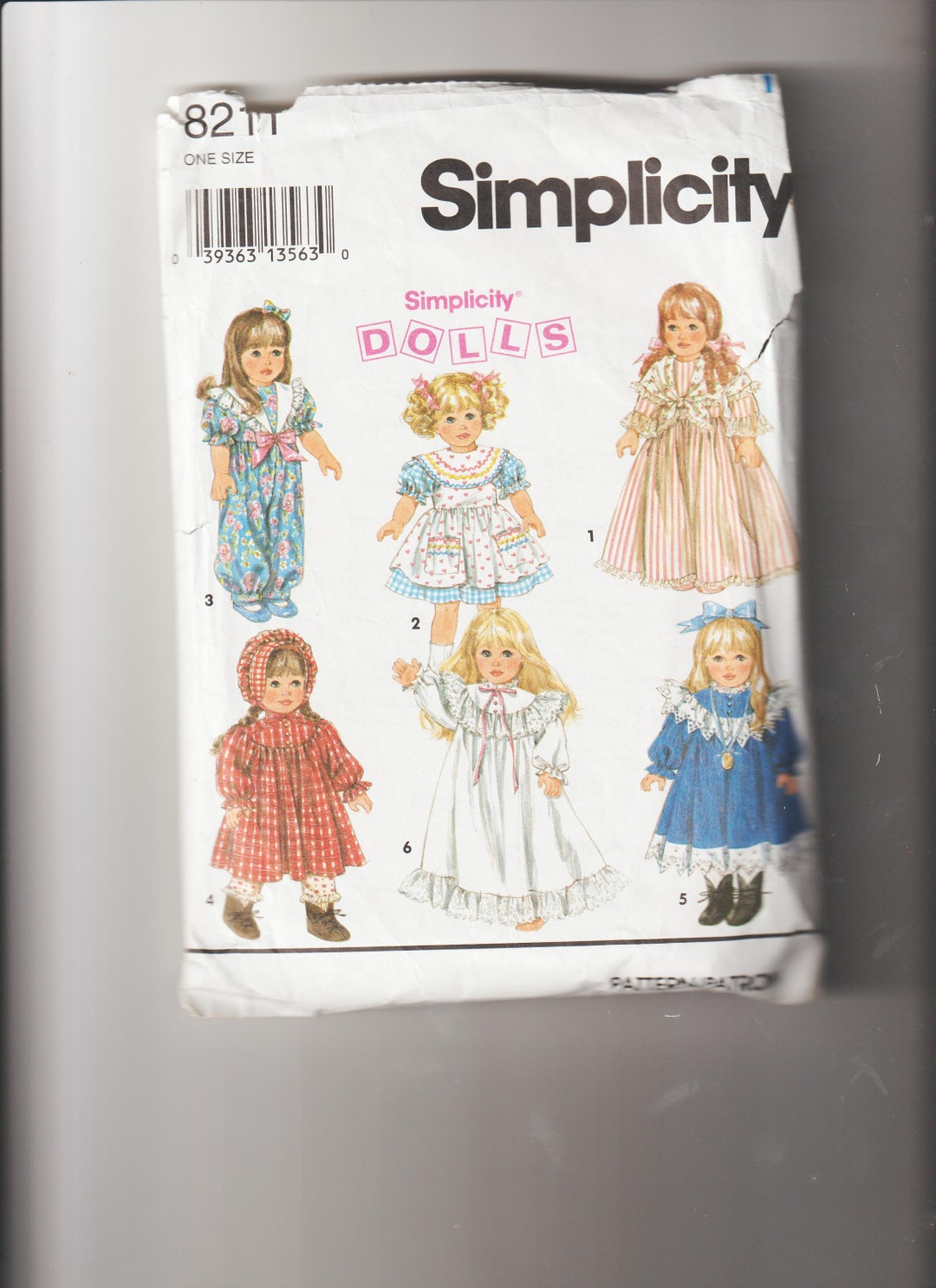 Simplicity 8211 Doll Outfits Sewing Pattern, for an 18 Inch Doll Such ...