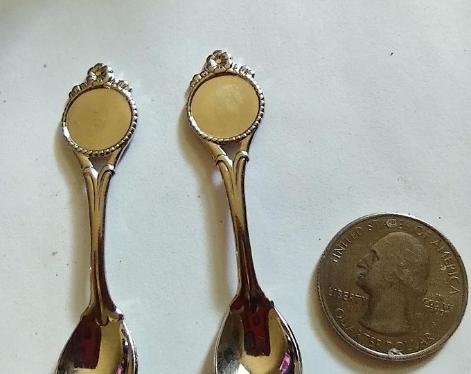 Vintage Miniature Blank Souvenir Spoons Fort Company Made in USA - Etsy