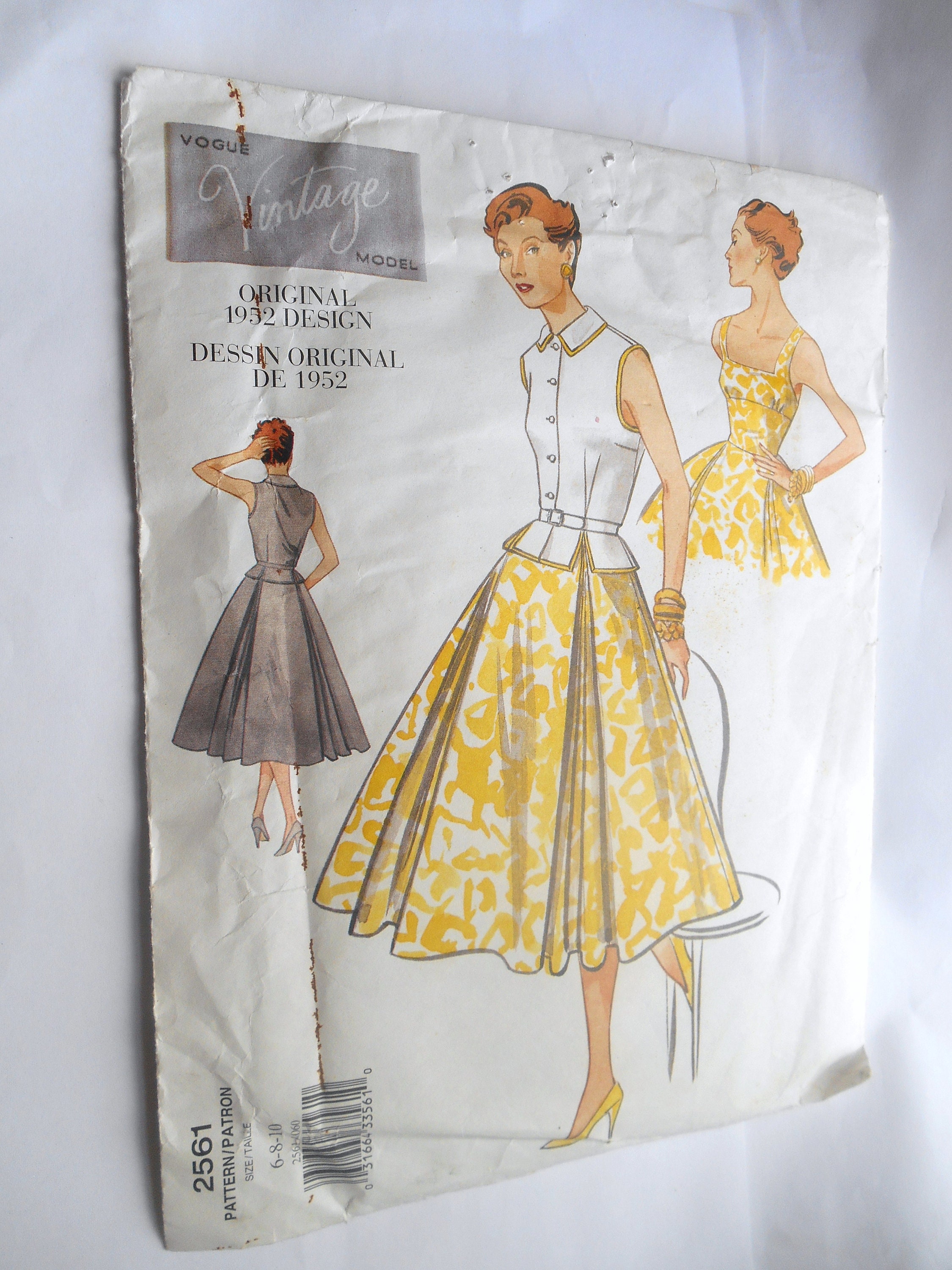 Vogue Sewing Pattern Uncut No. 2561 Easy Size 6-8-10 - Etsy