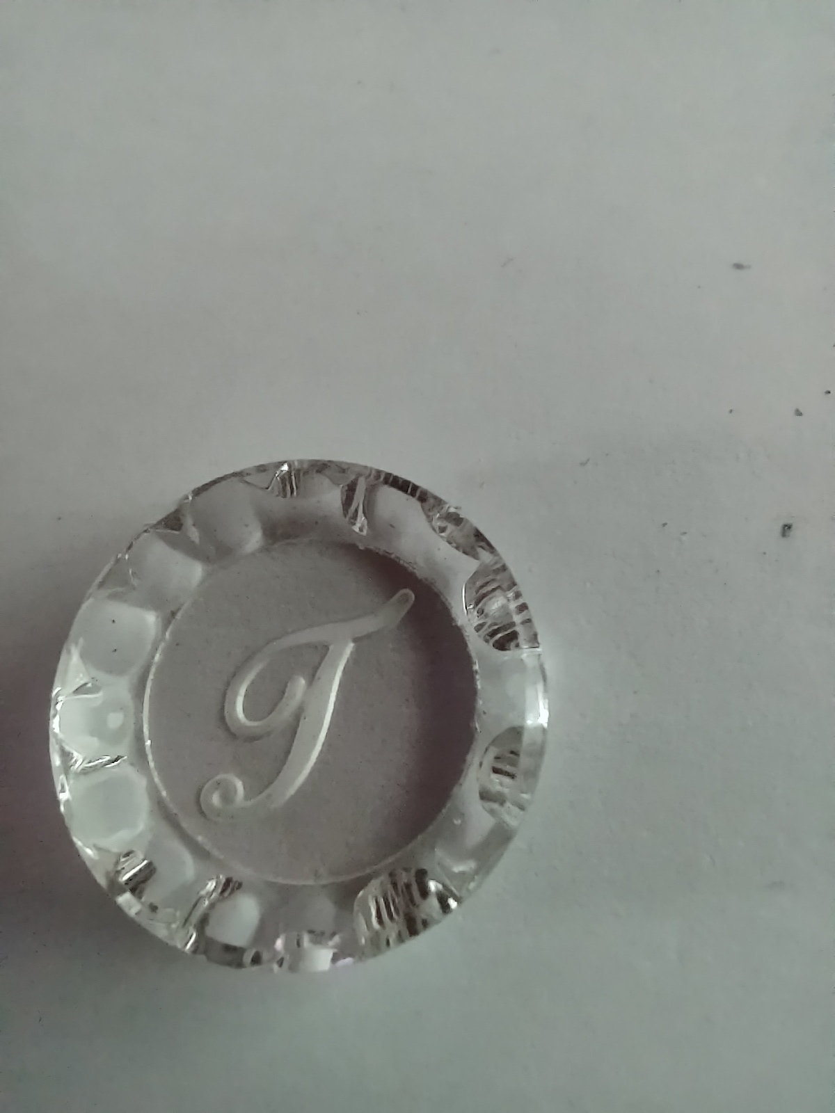 Vintage Glass Letter T Etched Crystal Cabochon Lot 15mm. NN13 - Etsy