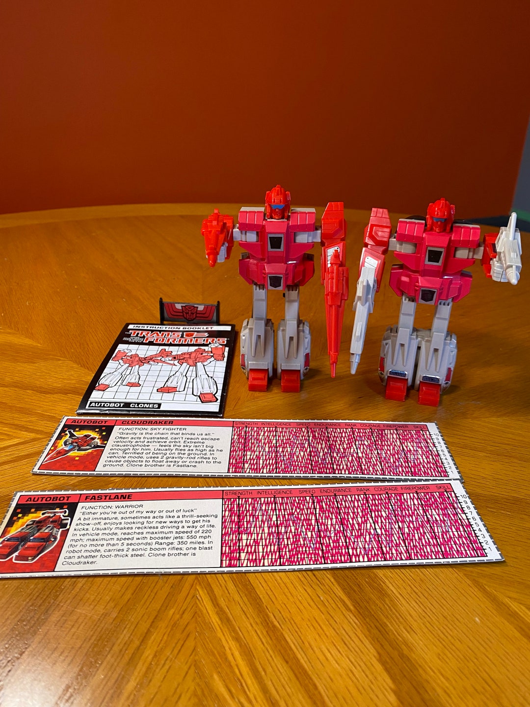 Transformers G1 Autobot Clones Fastlane & Cloudraker 1987 Complete - Etsy