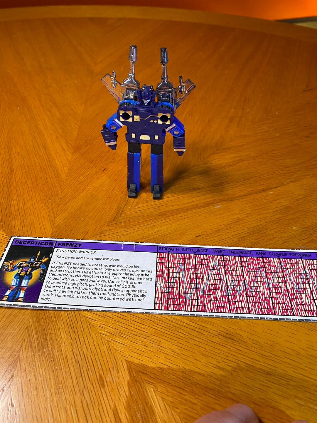 Transformers G1 Frenzy Mini-cassette Complete 1986 2nd Variant Hasbro ...