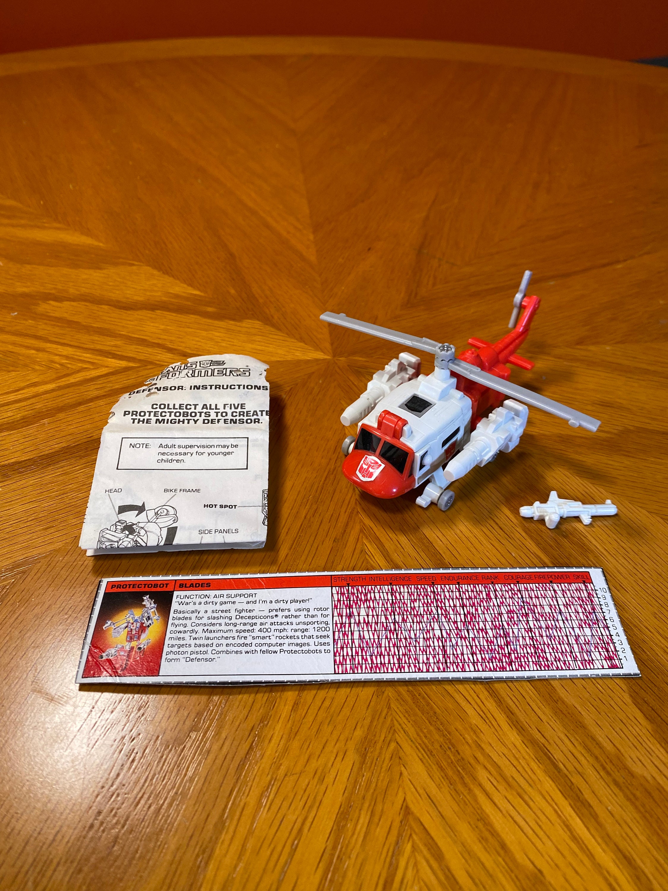 Transformers G1 Combiner Protectobot Blades 1986 Complete - Etsy