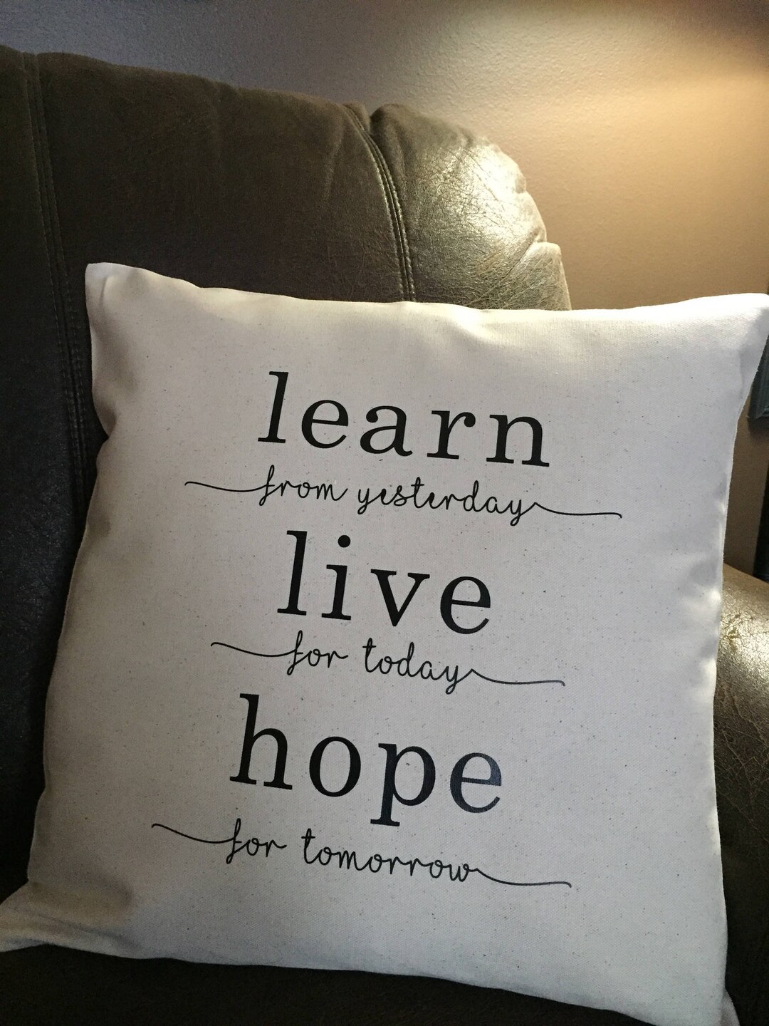Personalized Pillow (quote of Choice) Case + Pillow Included - Etsy