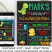 Dinosaur Last Day of Kindergarten Sign Last Day School Chalkboard ...