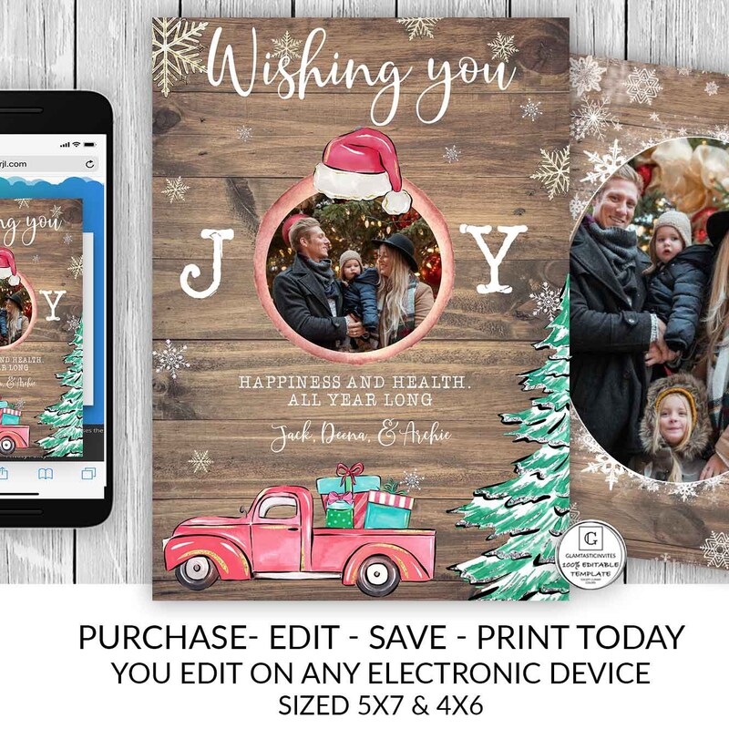 Rustic Red Truck - Etsy