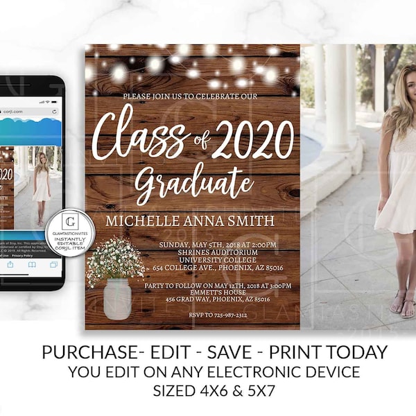 Rustic Graduation - Etsy