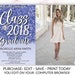 Slate Blue Graduation Invitation Template Instant Download Glitter DIY ...