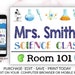 Science Teacher Classroom Sign Template Instant Download Editable ...