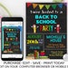 Back to School Party Invitation Template Editable Printable - Etsy