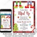 Let's Get Elfed up Invitation, Holiday Christmas Invitation, Editable ...