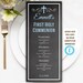 First Communion Menu Template, Instant Download, Editable, Printable ...