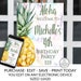 Pineapple Welcome Sign Template Pineapple Birthday Template - Etsy